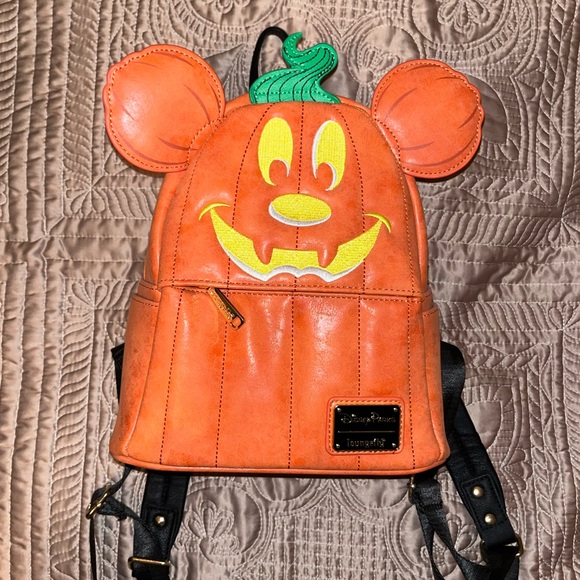 Loungefly | Bags | Loungefly Pumpkin Mickey Mini Backpack | Poshmark